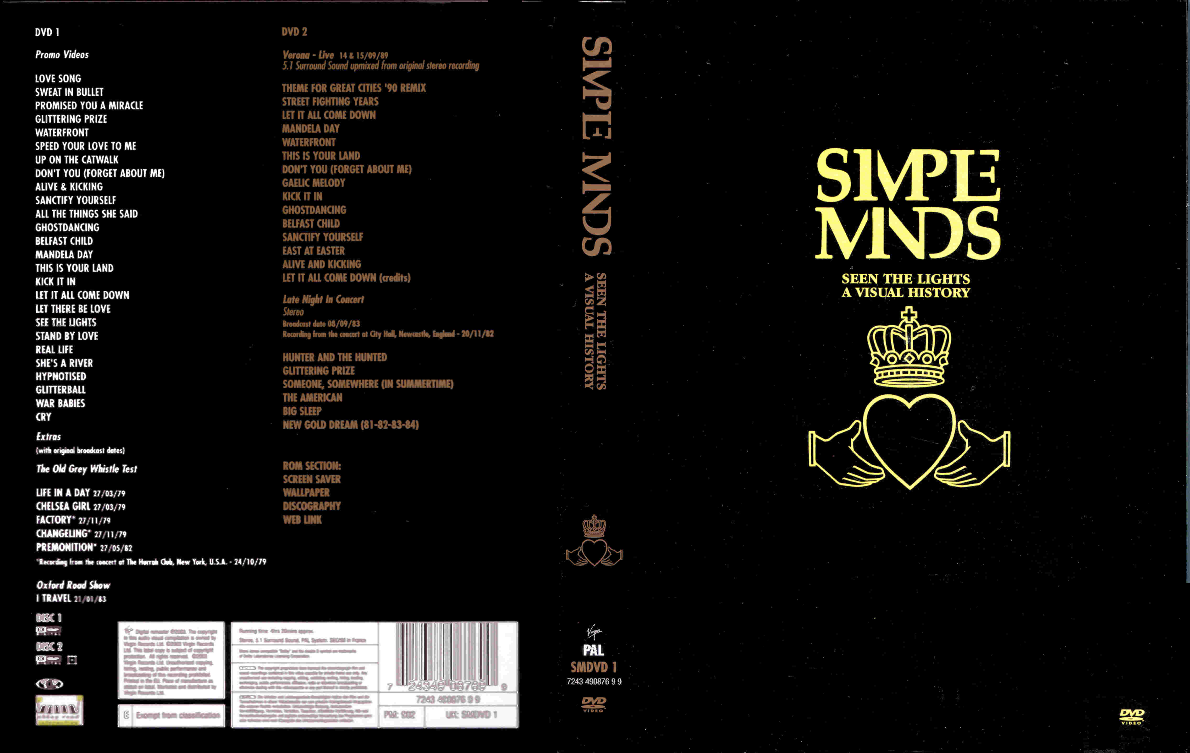 Simple Minds Seen The Lights : Front | DVD Covers | Cover Century ...